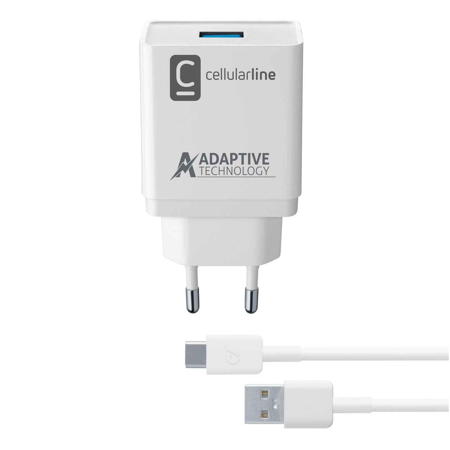 Cellularline Fast Charge 15W -seinälaturi + USB-C-kaapeli | K-Ruoka ...