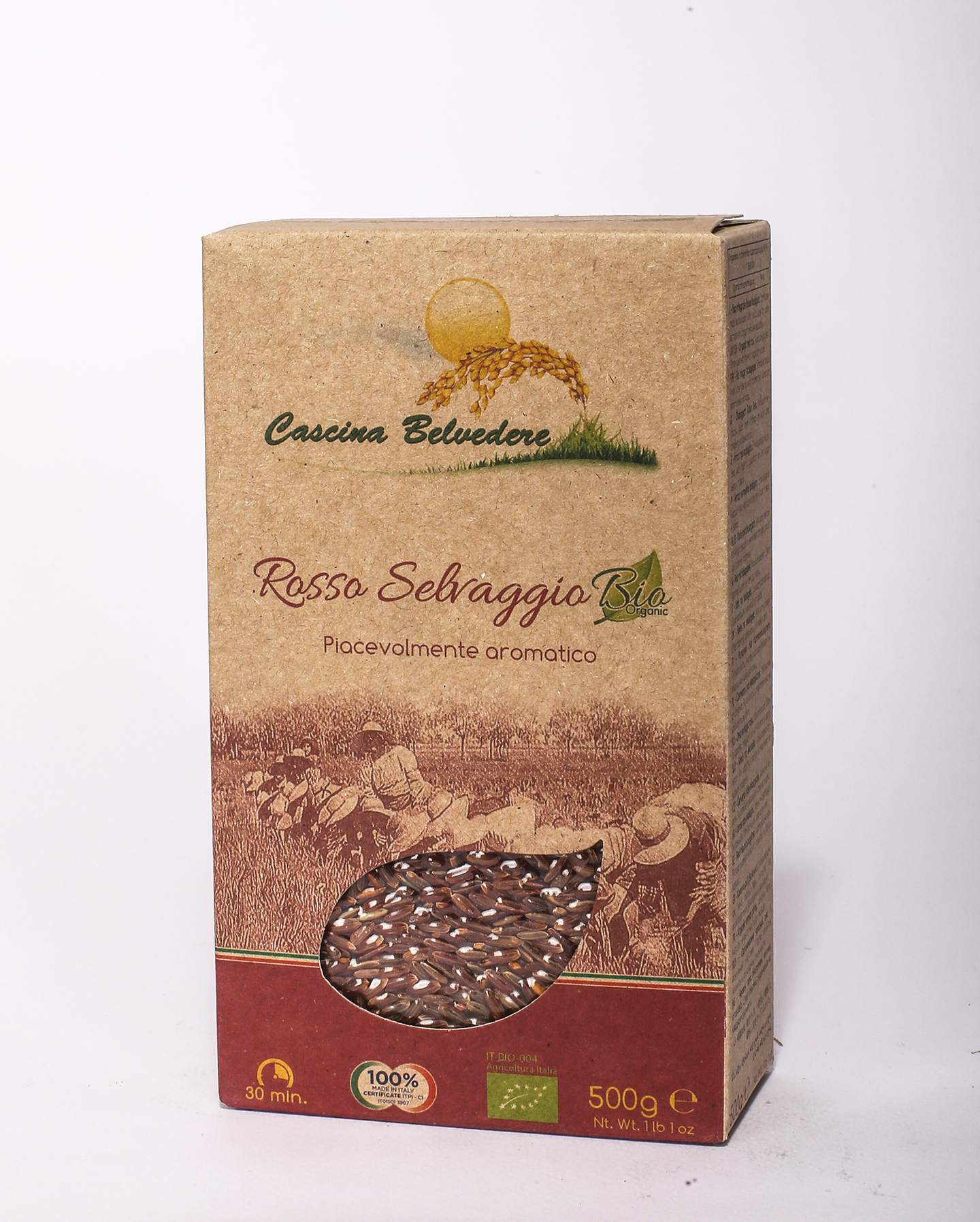 Cascina Belvedere punainen riisi 500g luomu | K-Ruoka Verkkokauppa