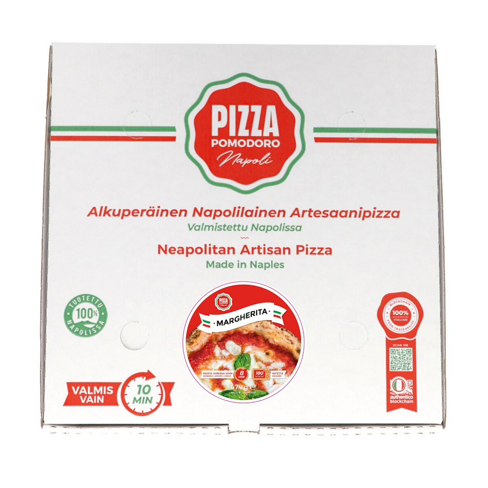 Pizza Pomodoro Margherita 475g artesaani pakastepizza — HoReCa-tukku Kespro