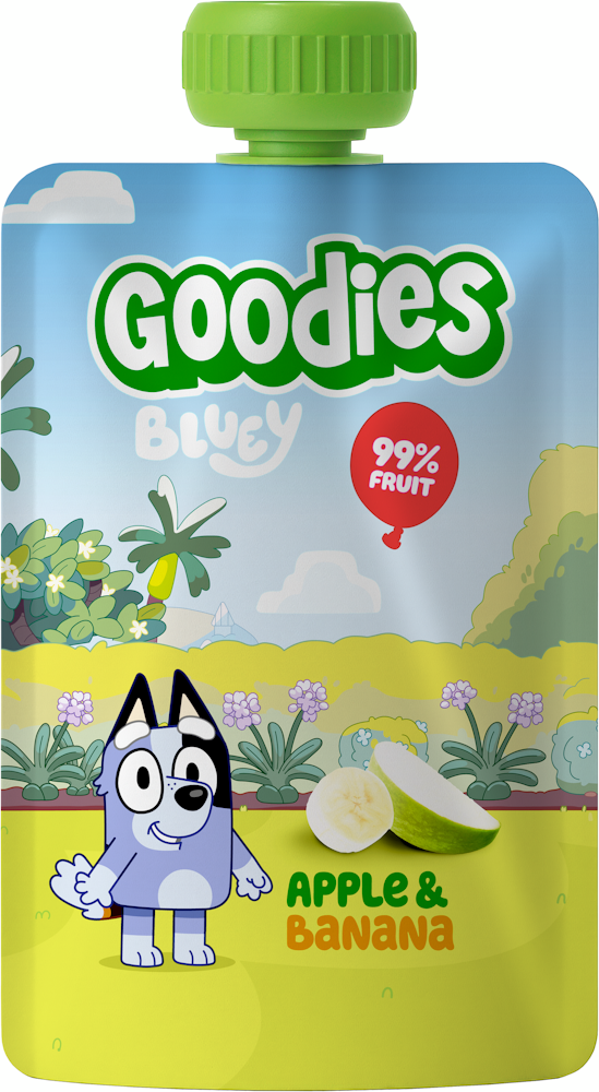 Goodies Bluey Apple & banana smoothie 100g — HoReCa-tukku Kespro