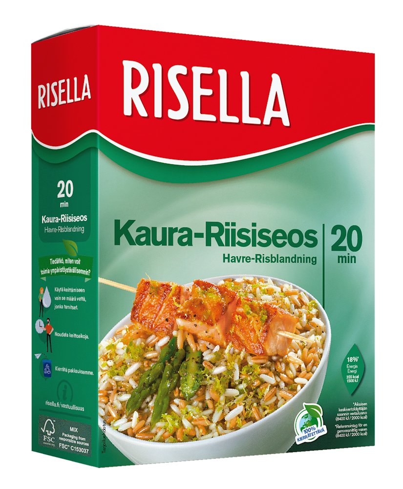 Risella riisi-kaura 800g — HoReCa-tukku Kespro