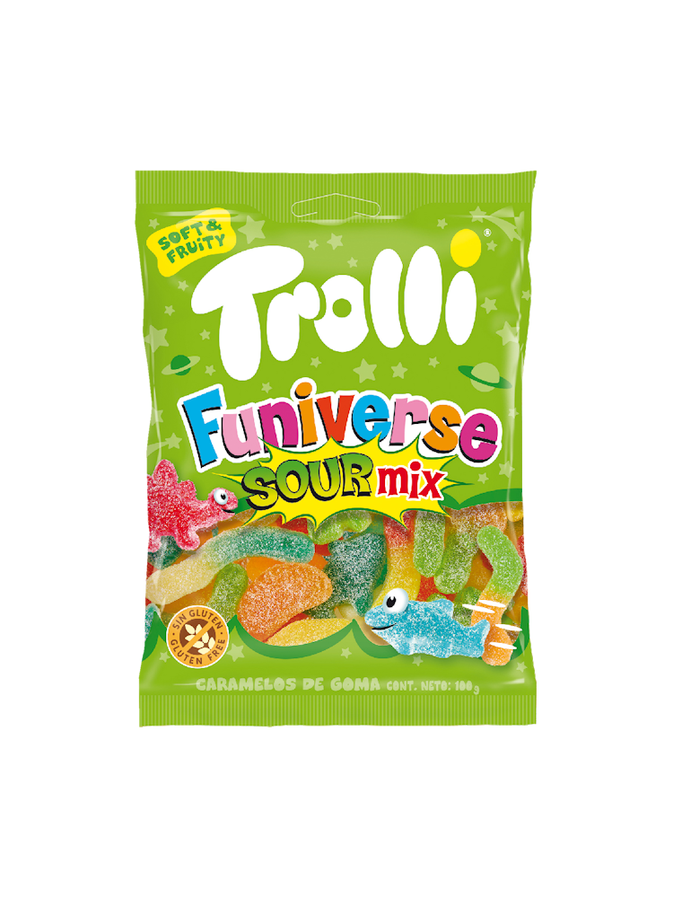 Trolli Funiverse Sour makeissekoitus 100g — HoReCa-tukku Kespro