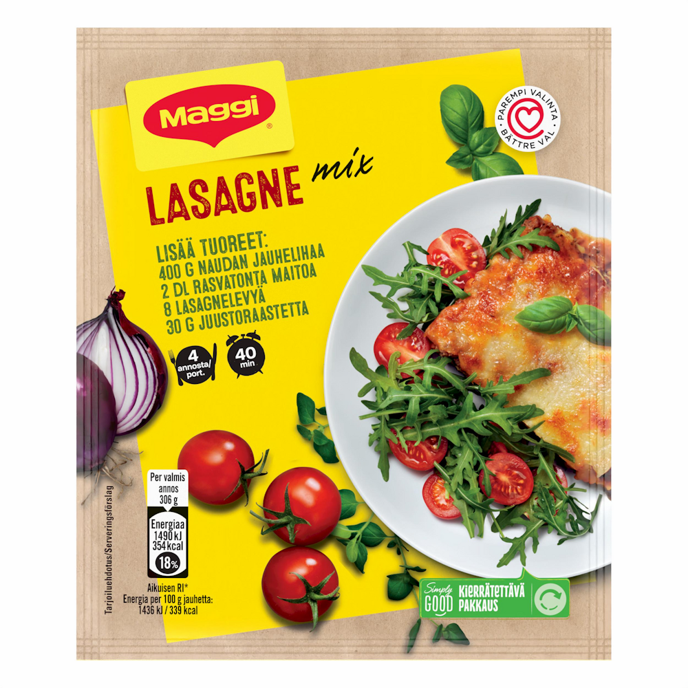 Maggi Mix Lasagne ateria-ainekset 75g — HoReCa-tukku Kespro