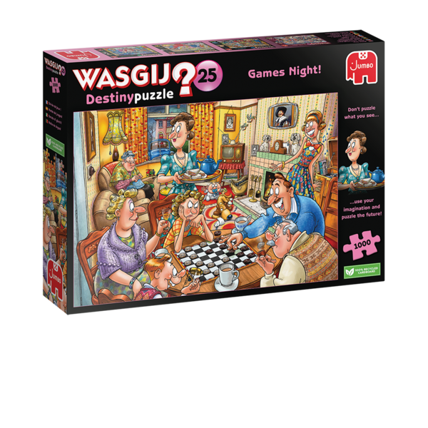 Wasgij Palapeli Destiny 25 Games Night! 1000 | K-Ruoka Verkkokauppa