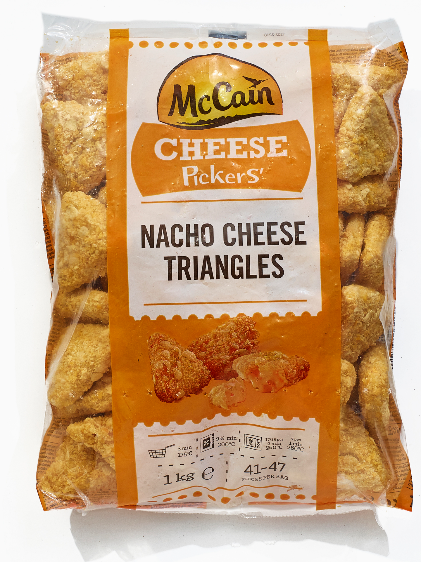 McCain cheese pickers nachojuustokolmio 1kg pakaste | K-Ruoka Verkkokauppa