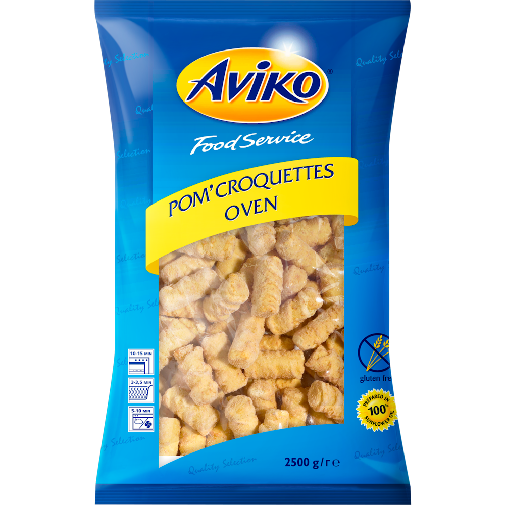 Aviko Pom' Croquettes Oven perunakroketti 2,5kg pakaste — HoReCa-tukku ...