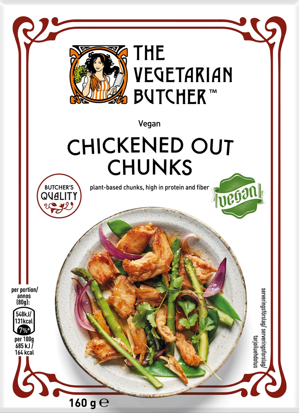 The Vegetarian Butcher vegan chickened out chunks 160g pakaste – K-Ruoka