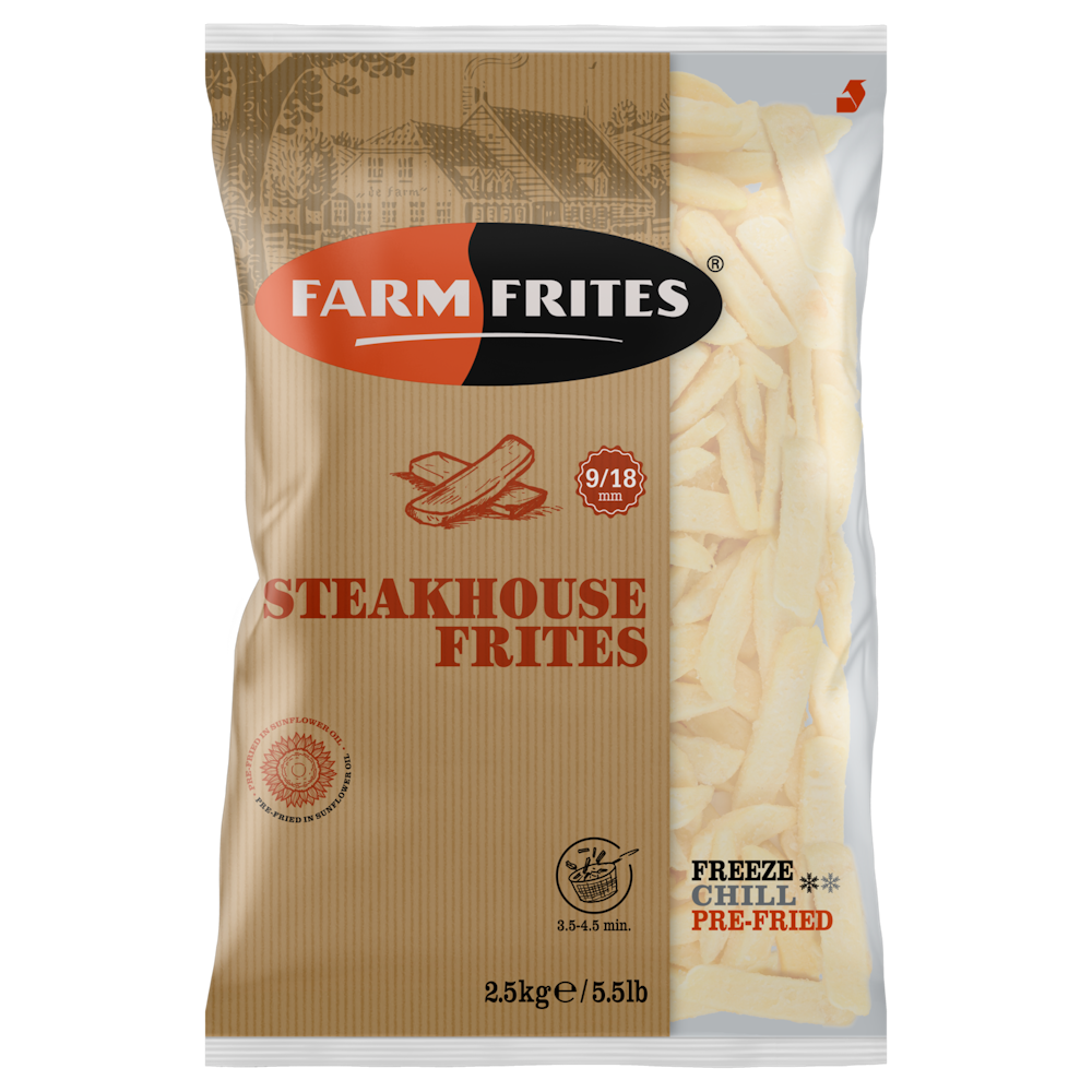Farm Frites Pommes Frites Steakhouse 9x18mm 2500g pakaste — HoReCa ...