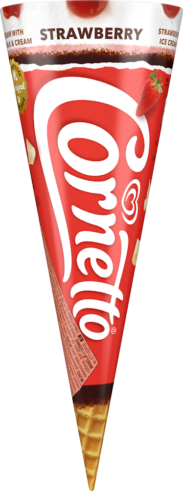 Cornetto Strawberry Jäätelö 125ml — HoReCa-tukku Kespro