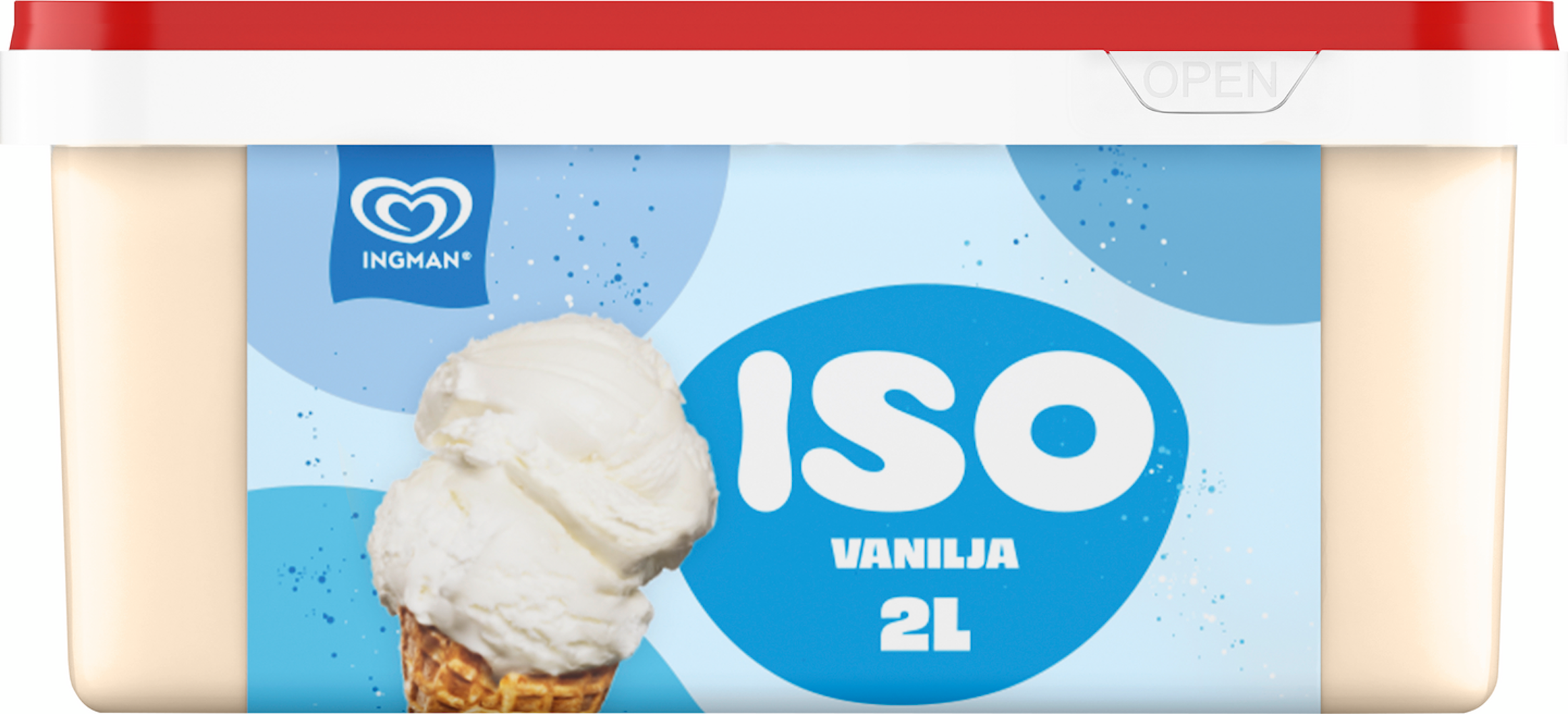 Ingman ISO Vanilja Jäätelö 2000ml/909g kasviperäinen — HoReCa-tukku Kespro