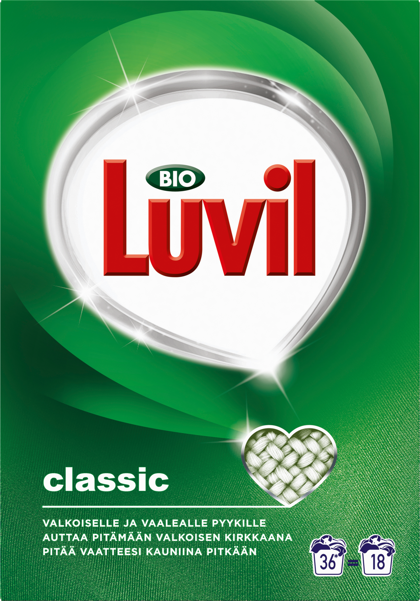 Bio Luvil 1,35 kg pyykinpesujauhe | K-Ruoka Verkkokauppa