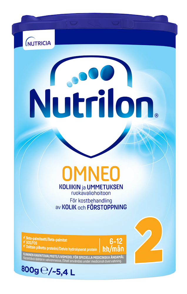Nutrilon Omneo 2 800g kliininen ravintovalmiste imeväisikäiselle jauhe ...