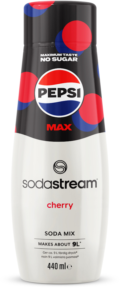SodaStream 440ml Pepsi Max Cherry — HoReCa-tukku Kespro