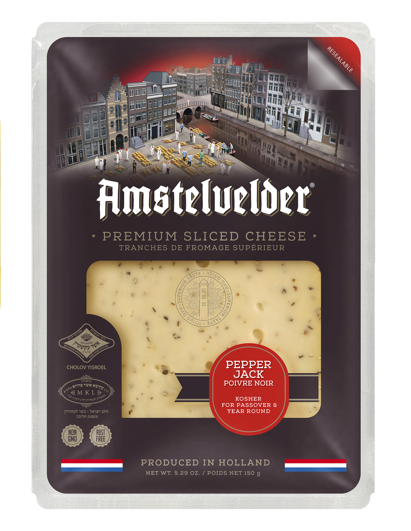Amstelvelder Gouda juusto 150g mustapippuri | K-Ruoka Verkkokauppa