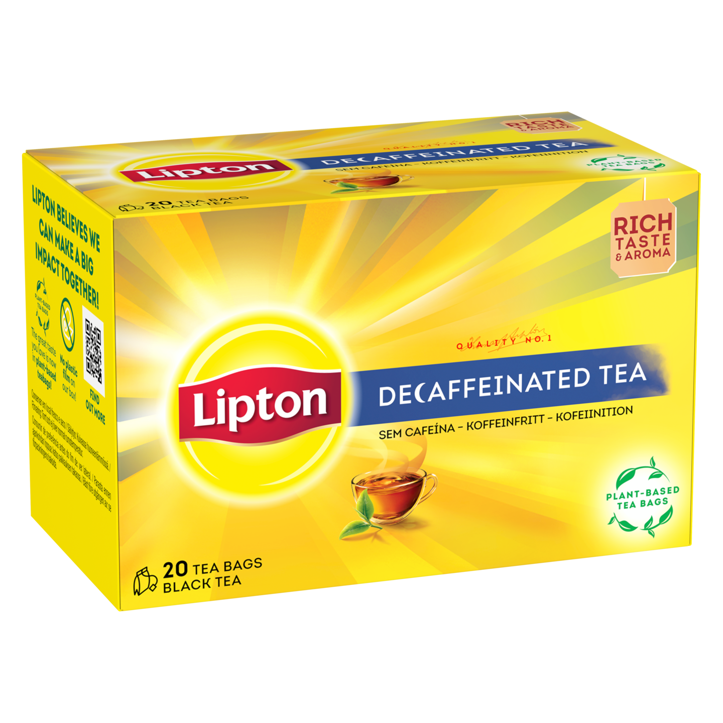 Lipton kofeiiniton musta tee 36g 20p | K-Ruoka Verkkokauppa