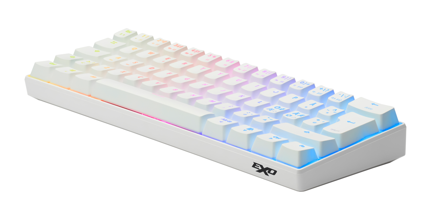 EXO Rascal mekaaninen mininäppäimistö valkoinen – K-Ruoka