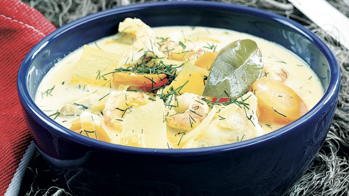 Kala-katkarapukeitto | Pääruoat | Reseptit – K-Ruoka