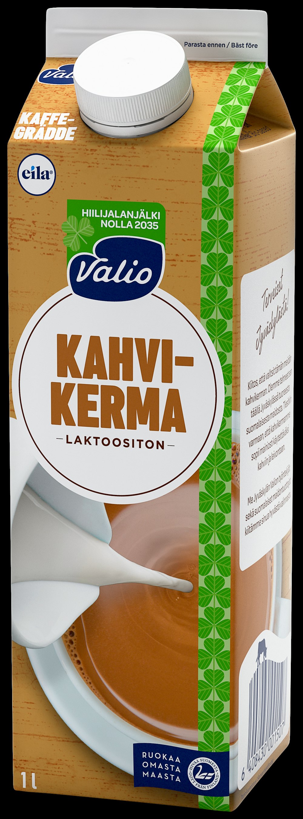 Valio kahvikerma 1 l laktoositon — HoReCa-tukku Kespro