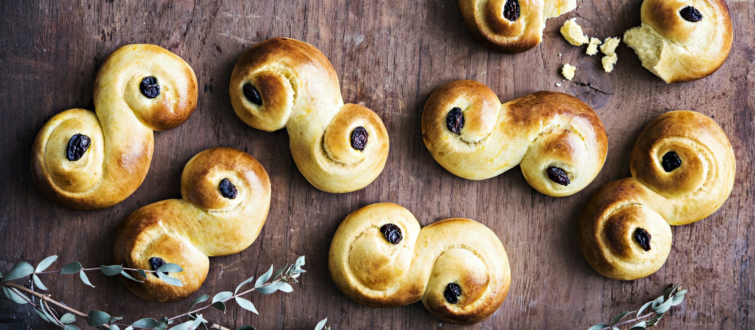 Lucia-pullat | Makeat leivonnaiset | Reseptit | K-Ruoka