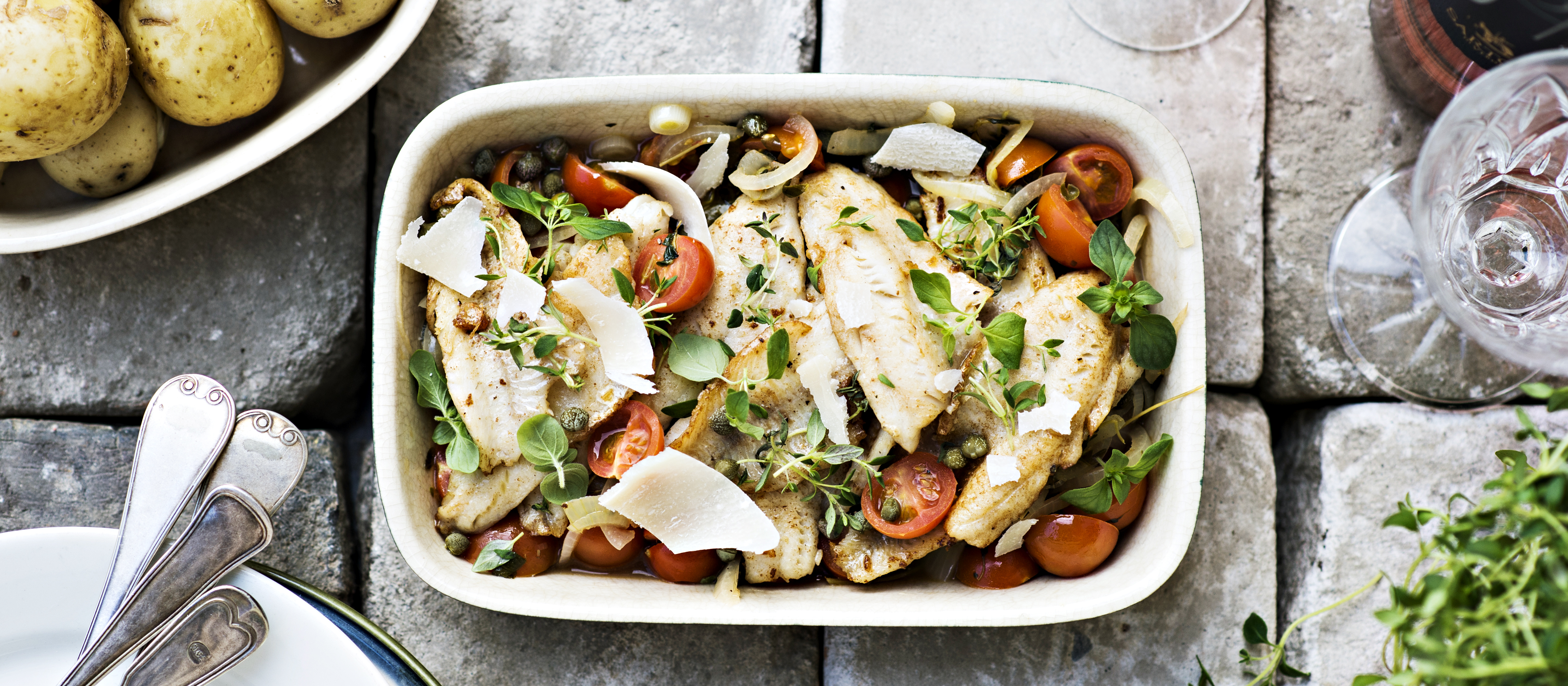 Yrtti-tomaattiahvenet | Reseptit | K-Ruoka