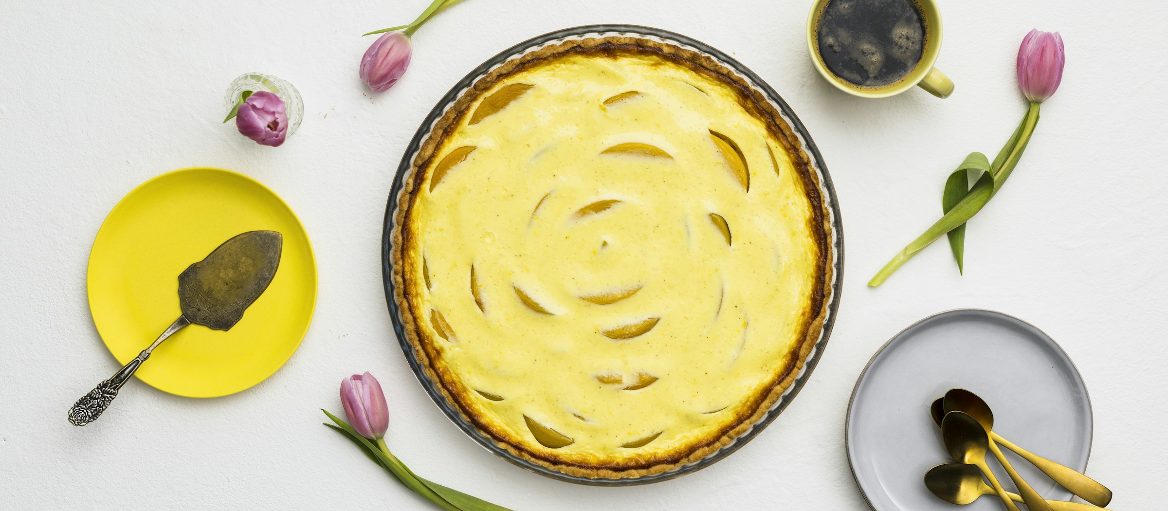 Persikka-rahkapiirakka | Sesonki | Reseptit | K-Ruoka