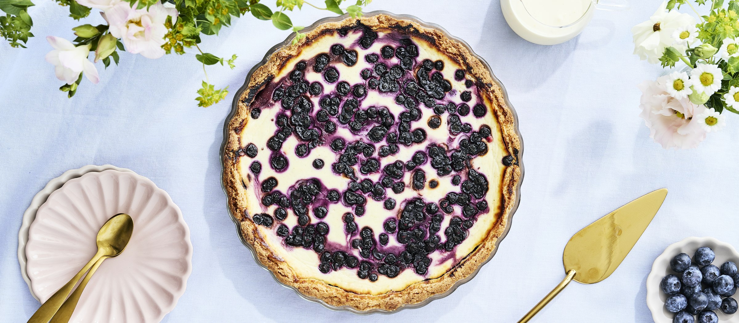 Rahkamustikkapiirakka | Makeat leivonnaiset | Reseptit | K-Ruoka